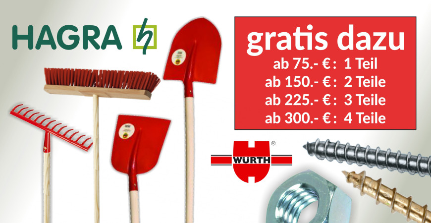Würth Schrauben und Sprays unschlagbar günstig bei HAGRA