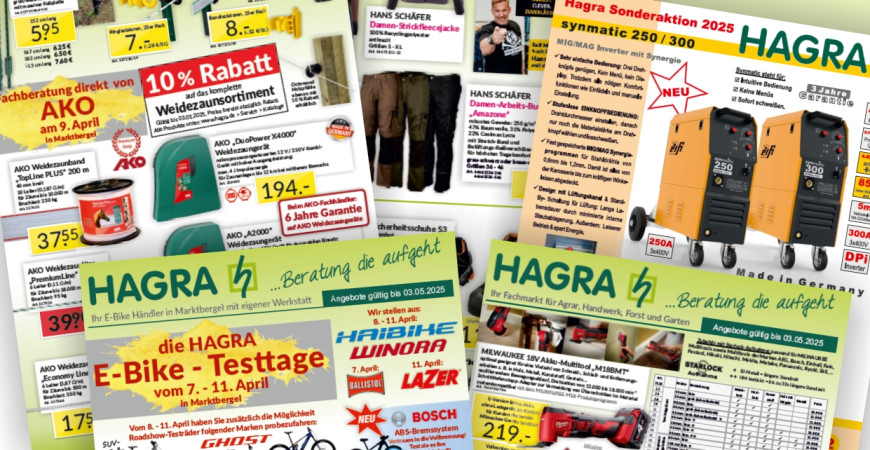 Frühlings-Angebote bei HAGRA